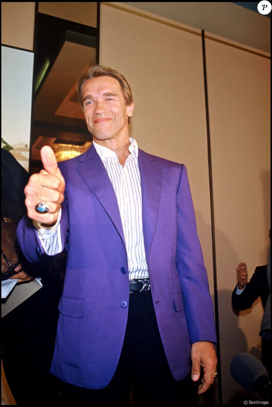 Arnold Schwarzenegger au Festival de Cannes en 1988 - Purepeople