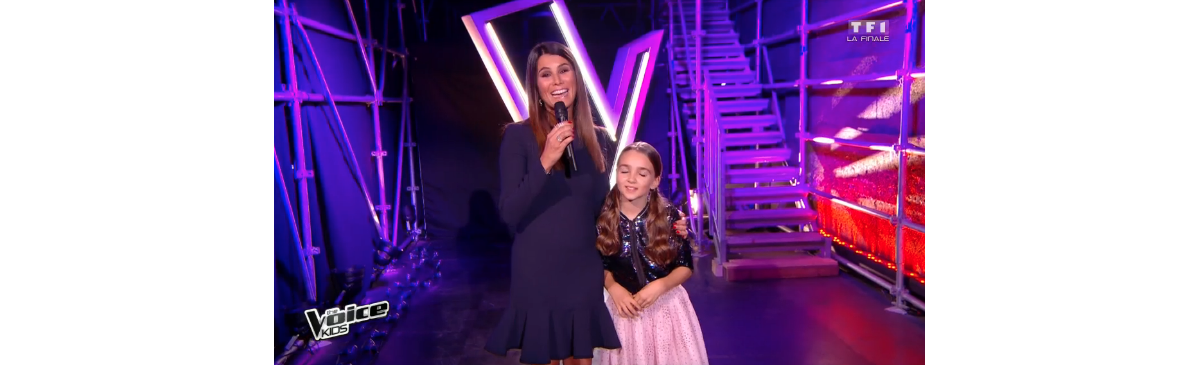 Photo : Karine Ferri et Angelina lors de la finale de "The Voice Kids 4 ...