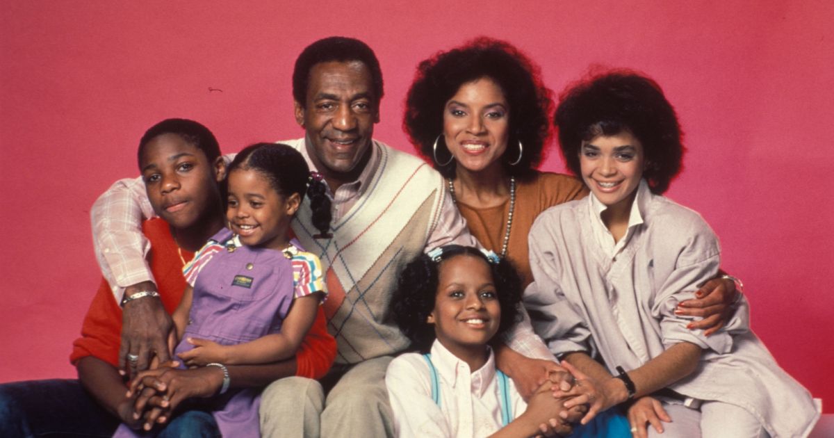 Bill Cosby et la famille Huxtable du Cosby Show en 1984. - Purepeople