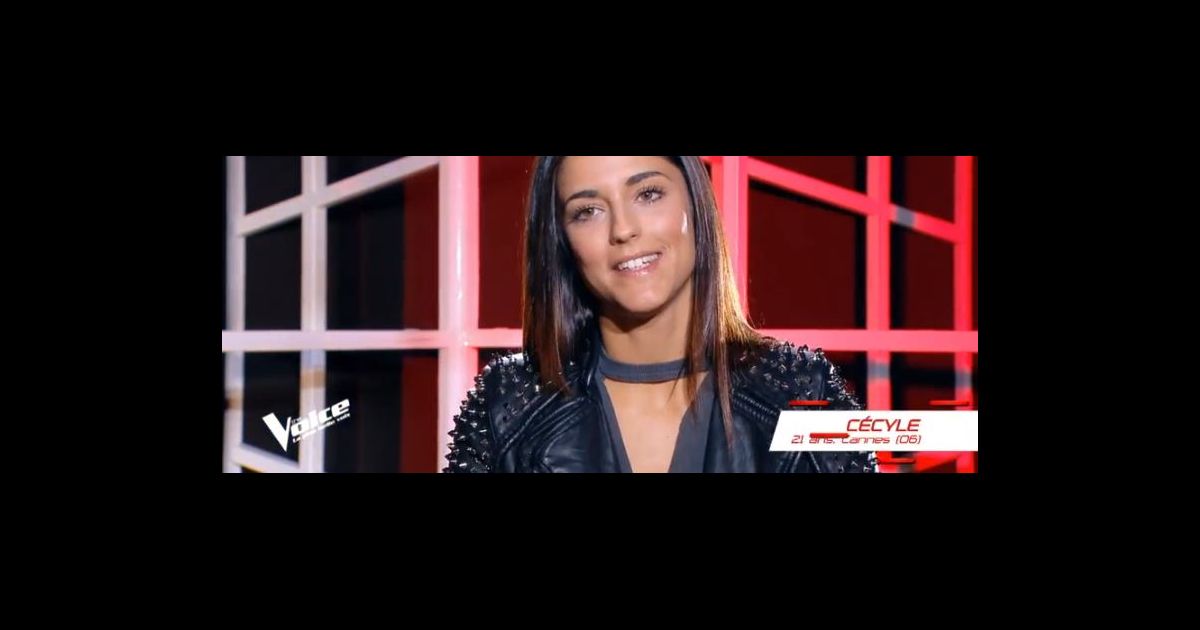 Cécyle lors de la première soirée des auditions à l'aveugle dans The ...