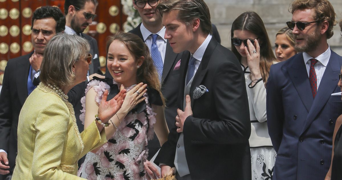 La princesse Alexandra de Hanovre avec son compagnon Ben-Sylvester Strautmann et son frère ...