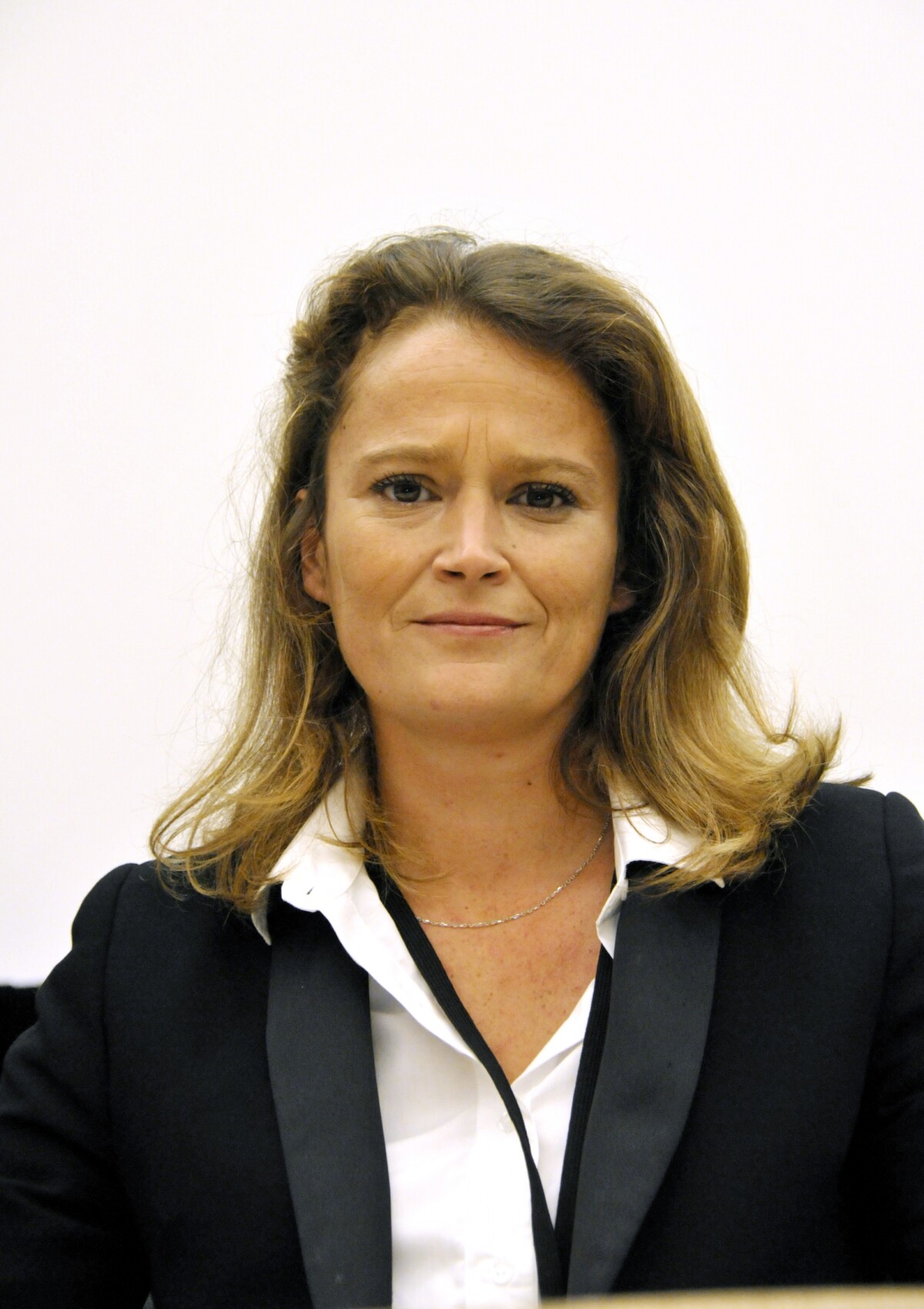 Photo : Olivia Gregoire lors d'une conférence de presse organisée par ...