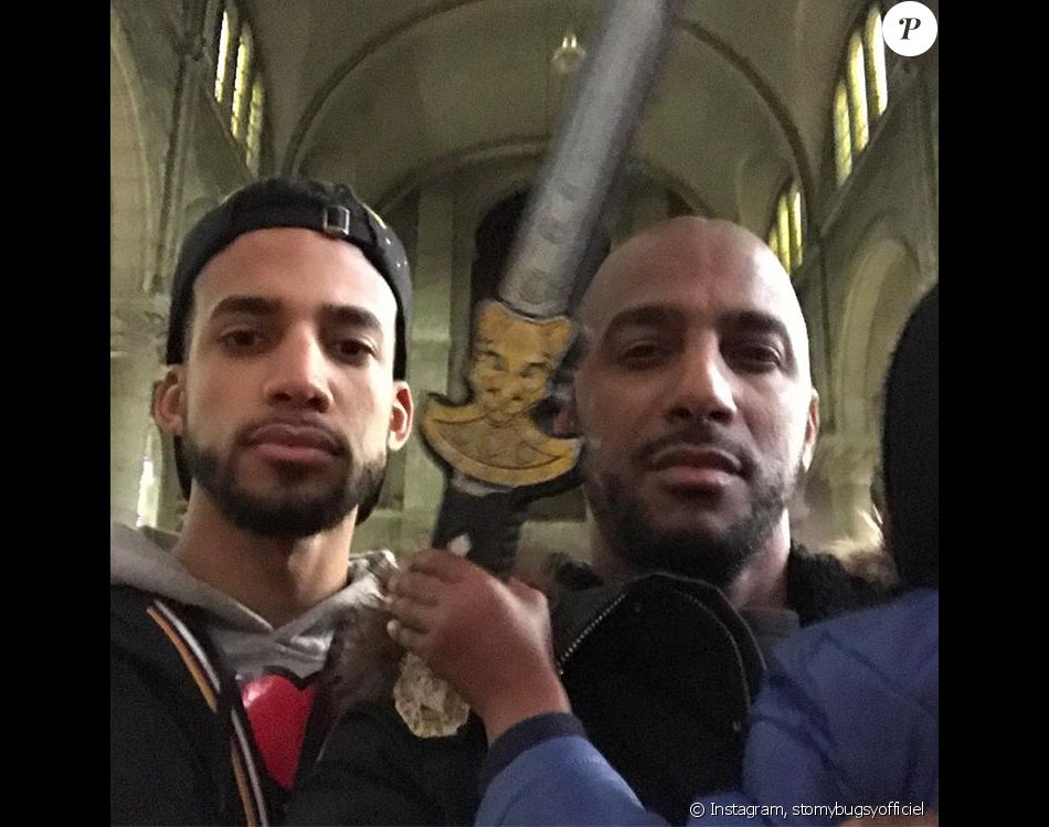 Stomy Bugsy avec ses fils, Bilal et Lat Dior sur Instagram. - Purepeople