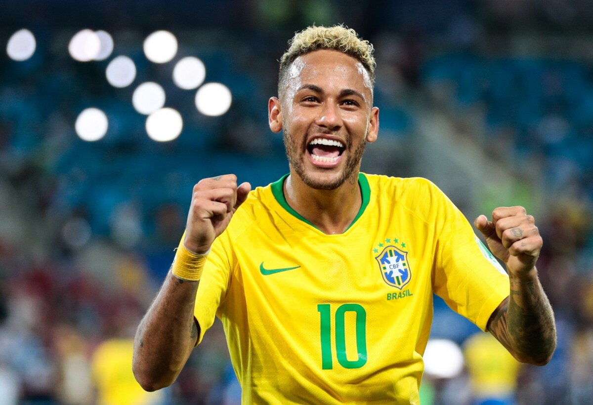 Photo : Neymar - Match de coupe du monde opposant le Brésil à la Serbie ...