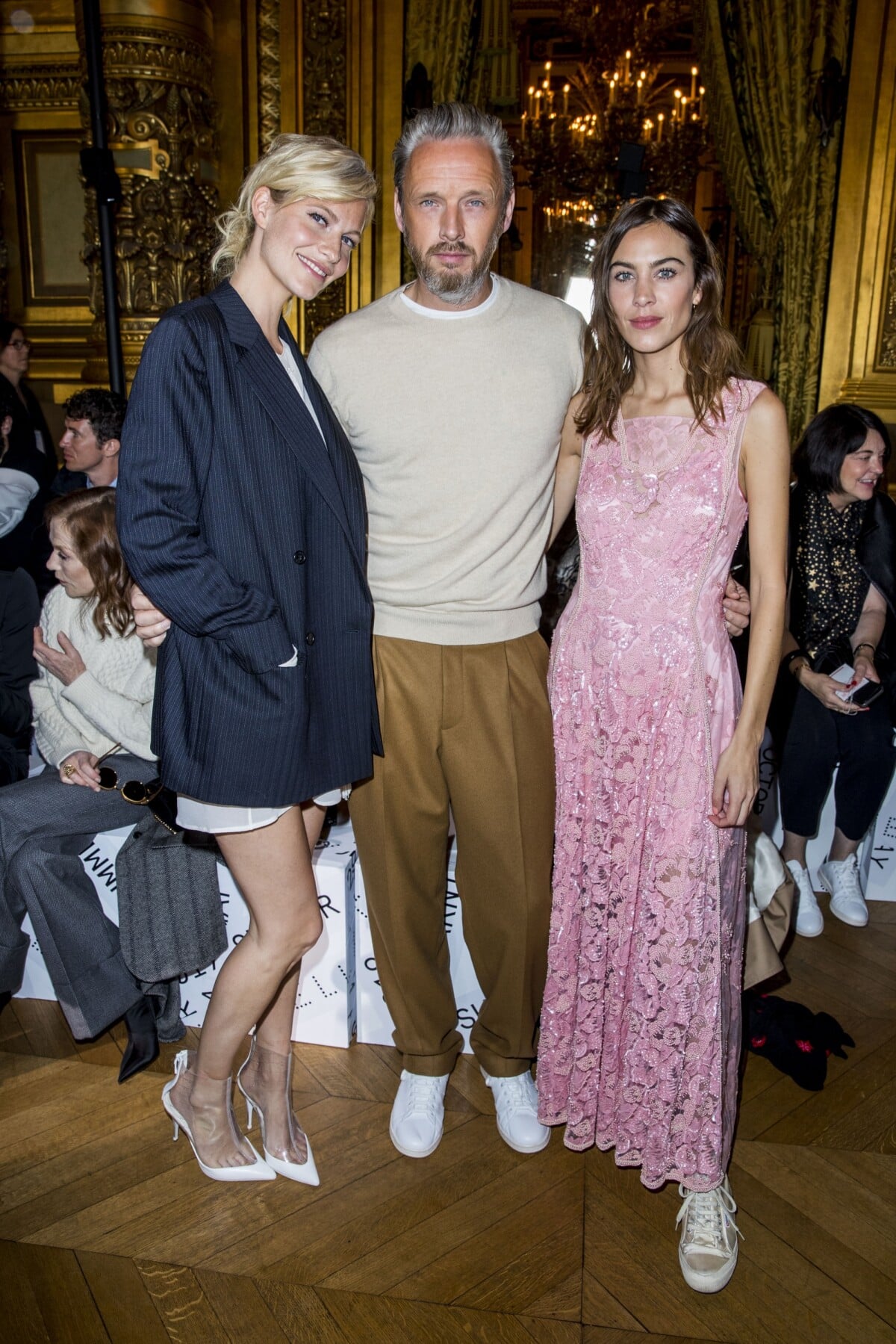 Photo : Poppy Delevingne, Alasdhair Willis et Alexa Chung - Défilé de ...