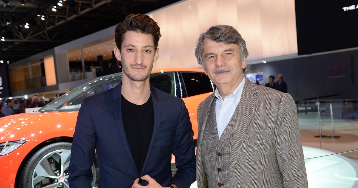 Pierre Niney et Dr. Ralf Dieter Speth ( PDG Jaguar) - Soirée Jaguar et ...