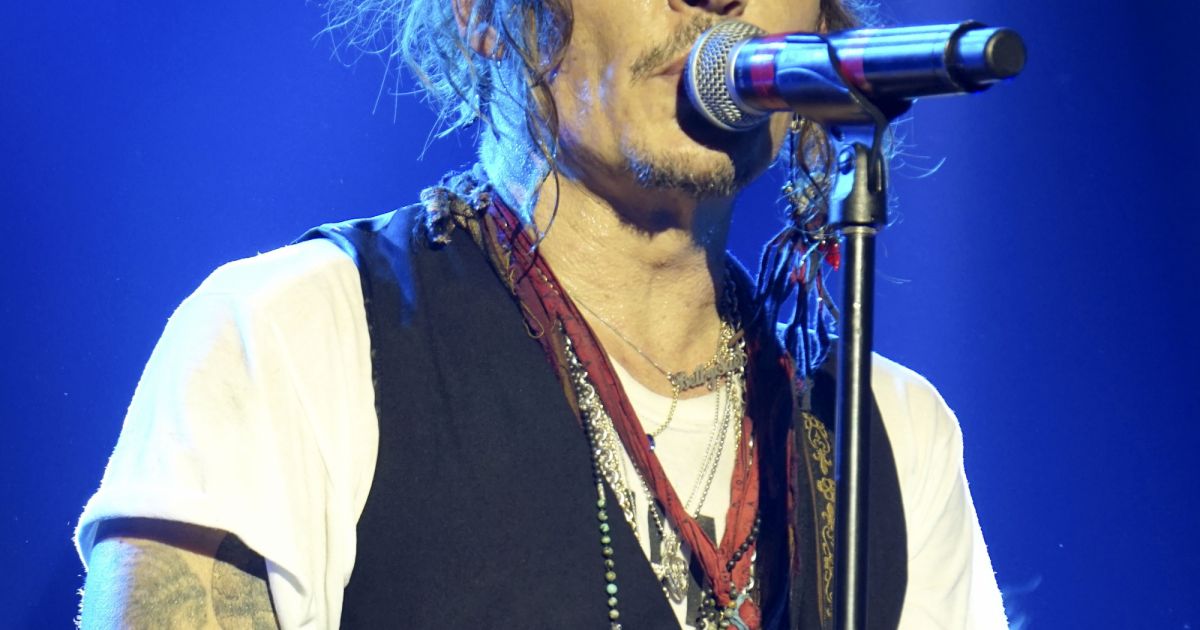 Johnny Depp du groupe Hollywood Vampires en concert au Tollwood ...