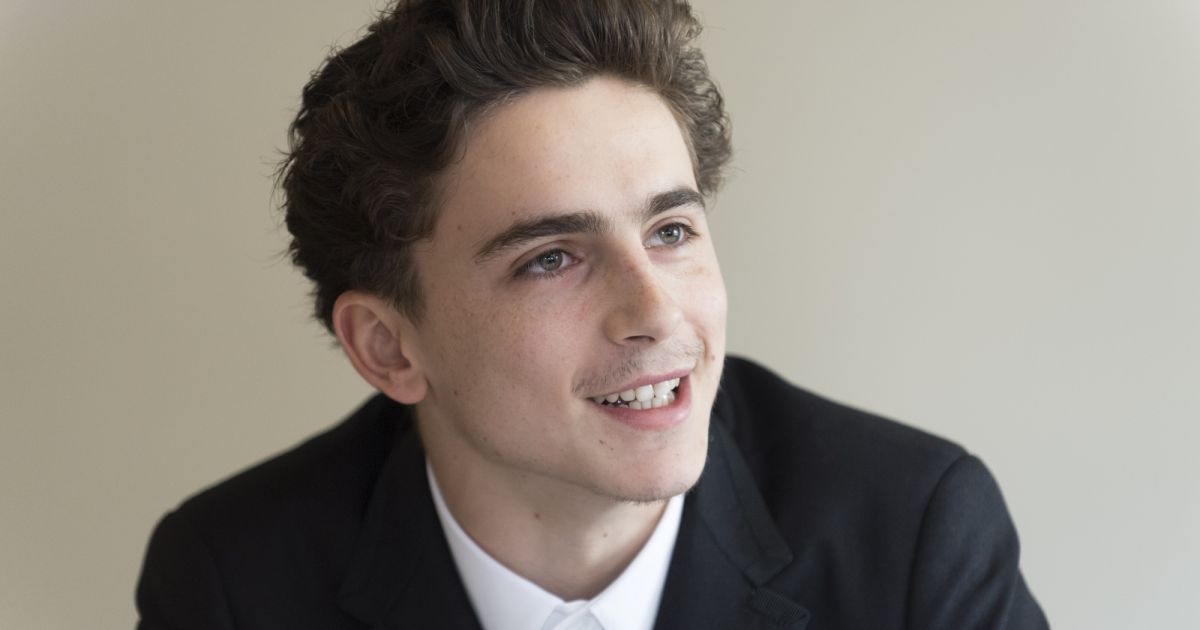 Timothee Chalamet lors d'une conférence de presse à Beverly Hills le 13 ...
