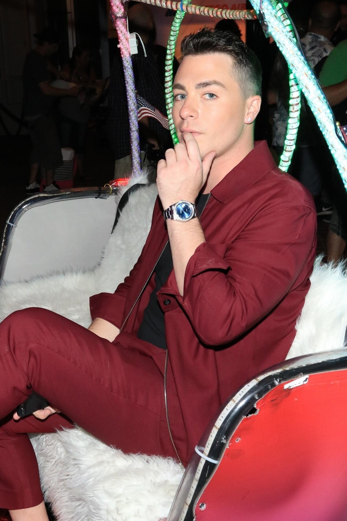 Photo : Colton Haynes - Les people quittent l'Hôtel Hard Rock pendant ...
