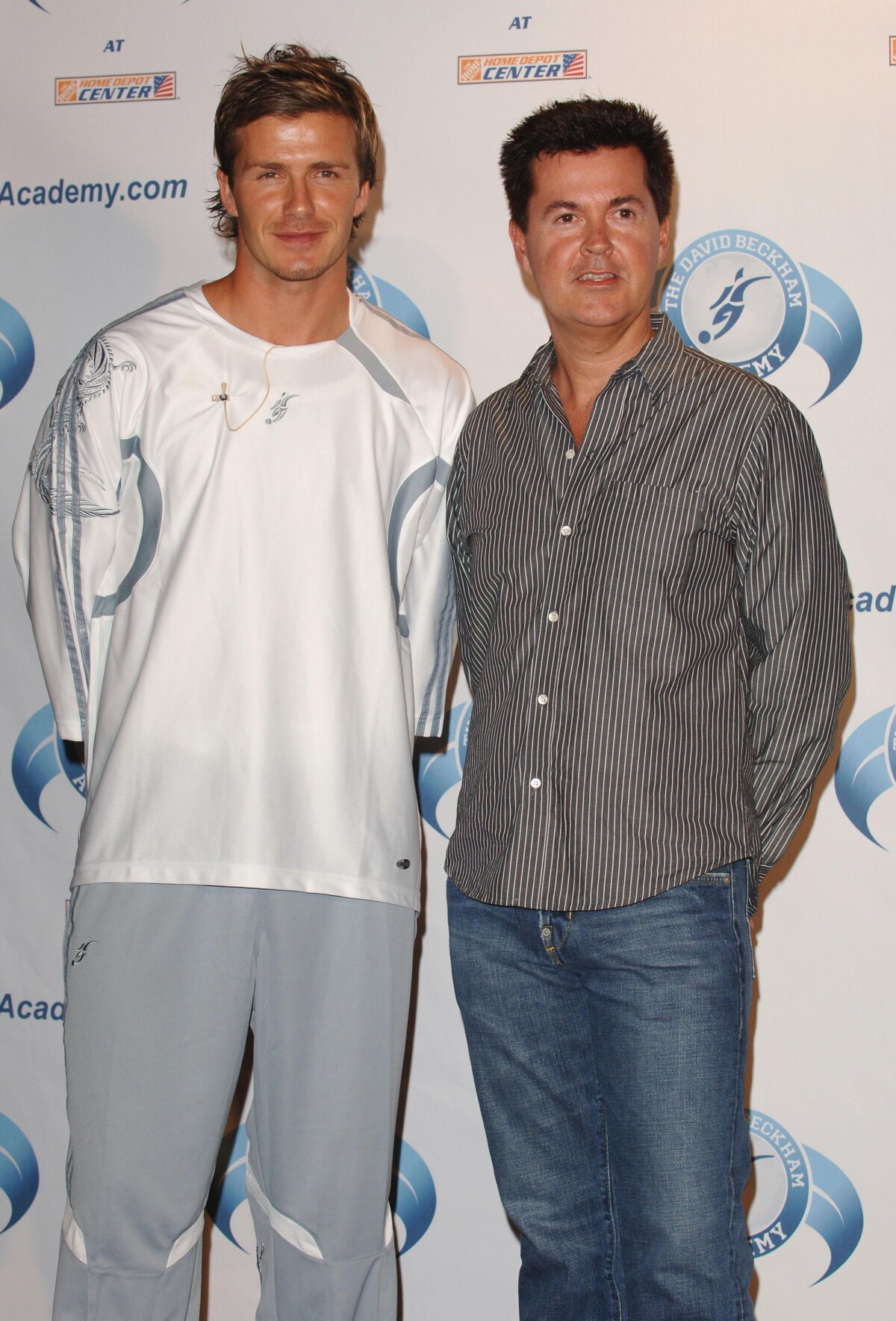 Photo : David Beckham et Simon Fuller en 2005 - Purepeople