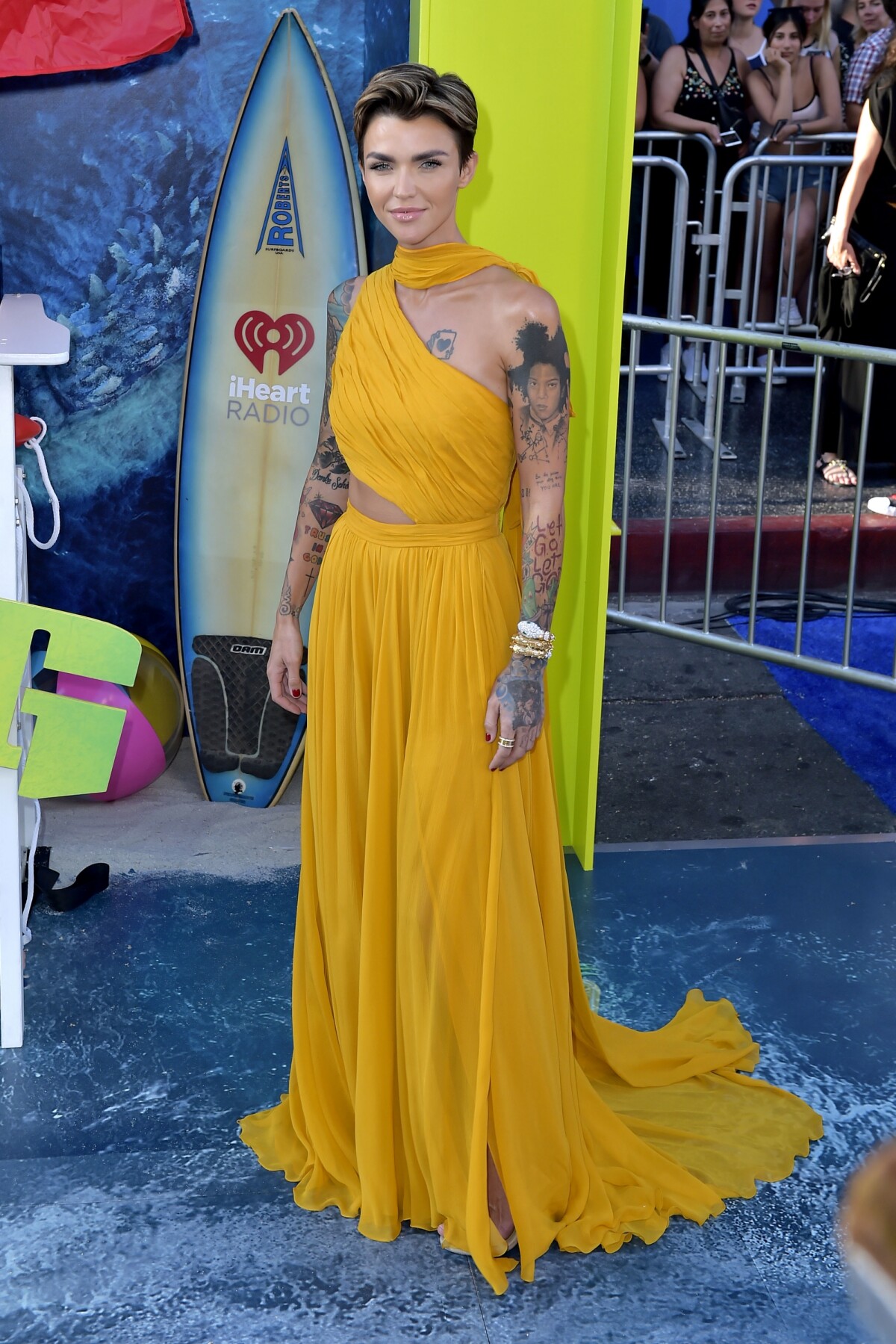 Photo : Ruby Rose à l'avant-première de 'The Meg' à Los Angeles. Le 6 ...