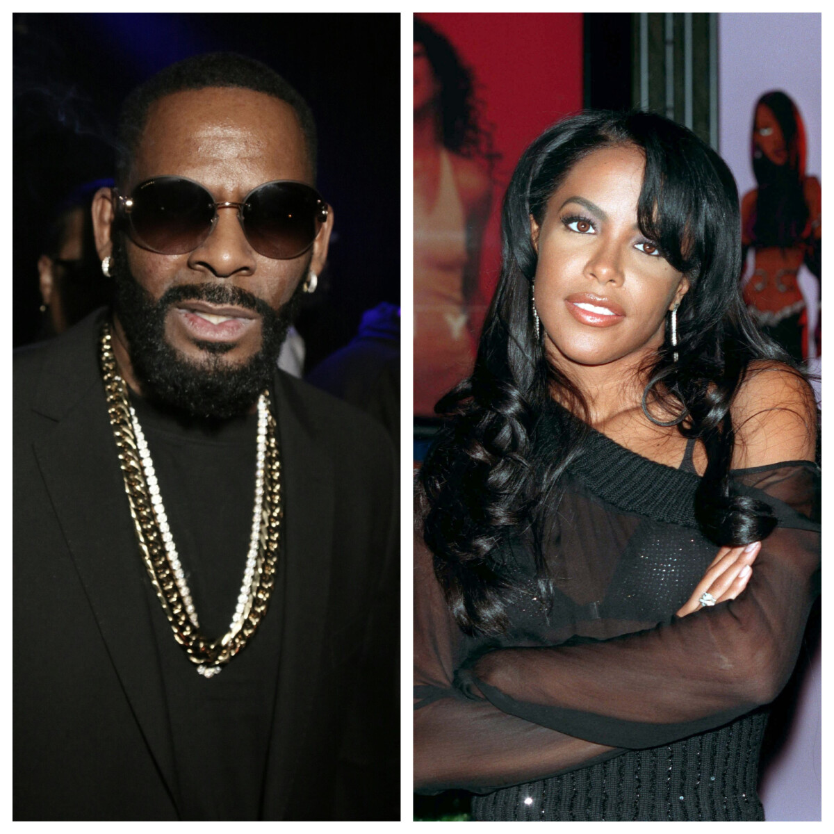 Photo : R. Kelly et Aaliyah se sont mariés en août 1994 alors qu'elle ...