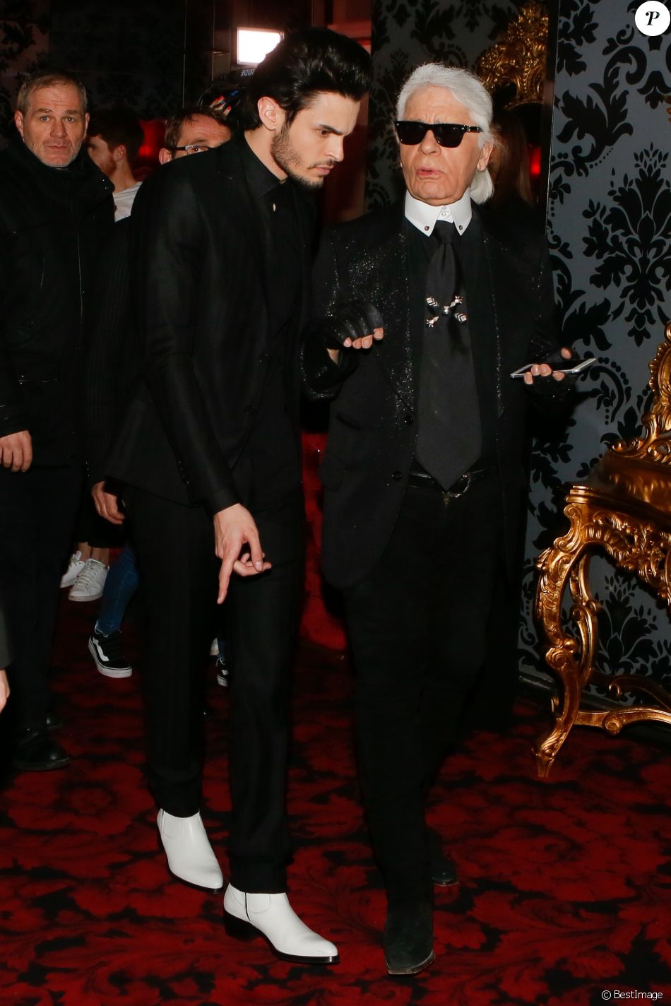 Baptiste Giabiconi et Karl Lagerfeld - Soirée Giabiconistyle.com ...