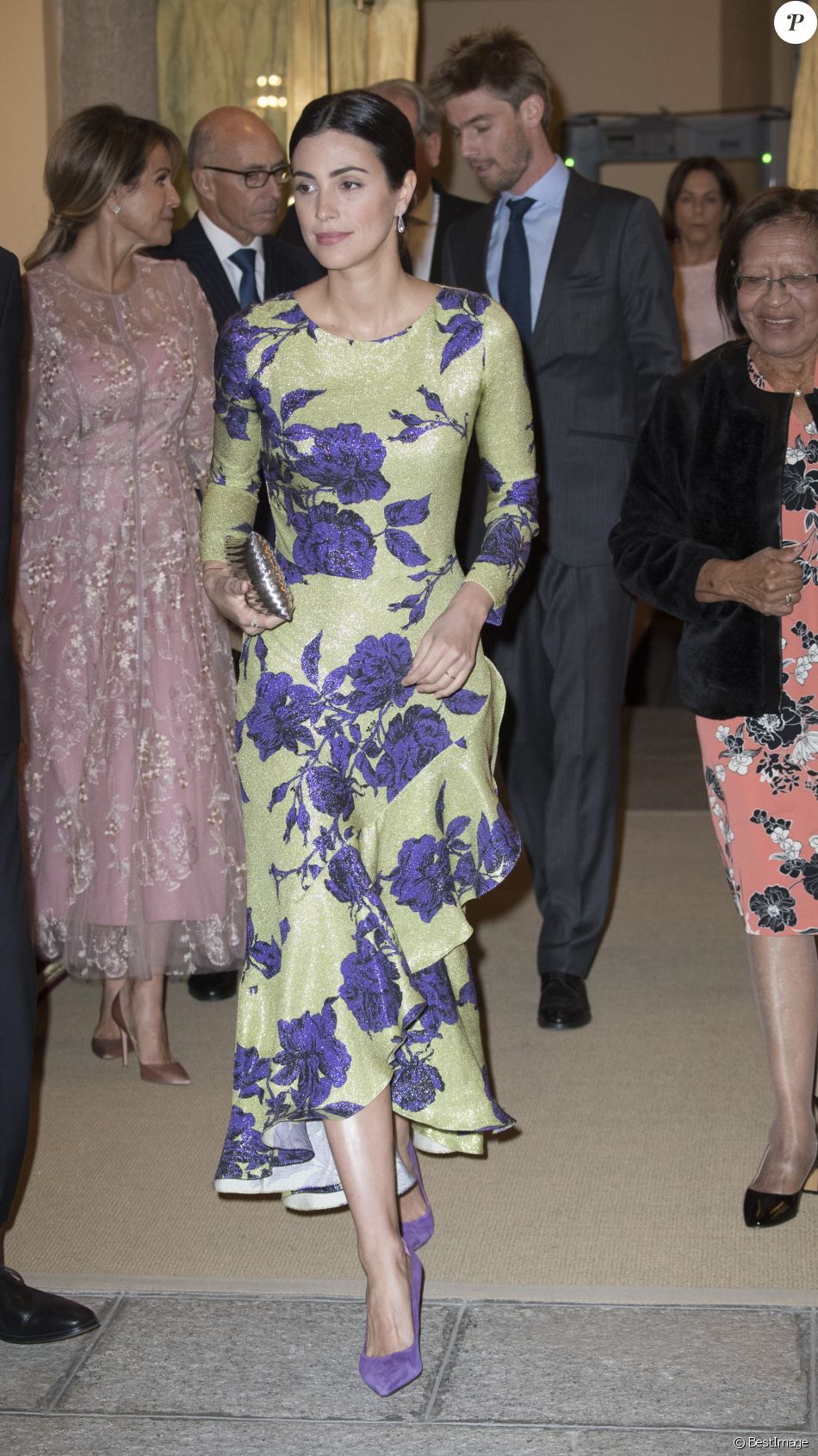 Alessandra de Osma (robe Jorge Vazquez), ses parents Elizabeth Foy et ...
