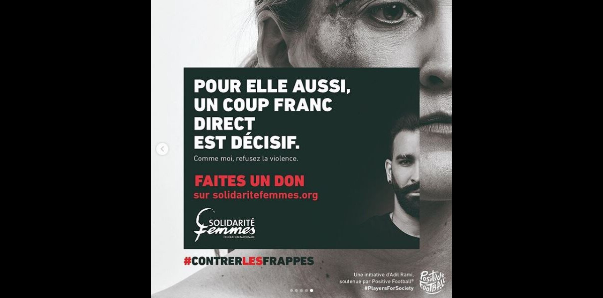 Photo : Adil Rami, visage de la campagne en faveur du 3919, "Violences ...