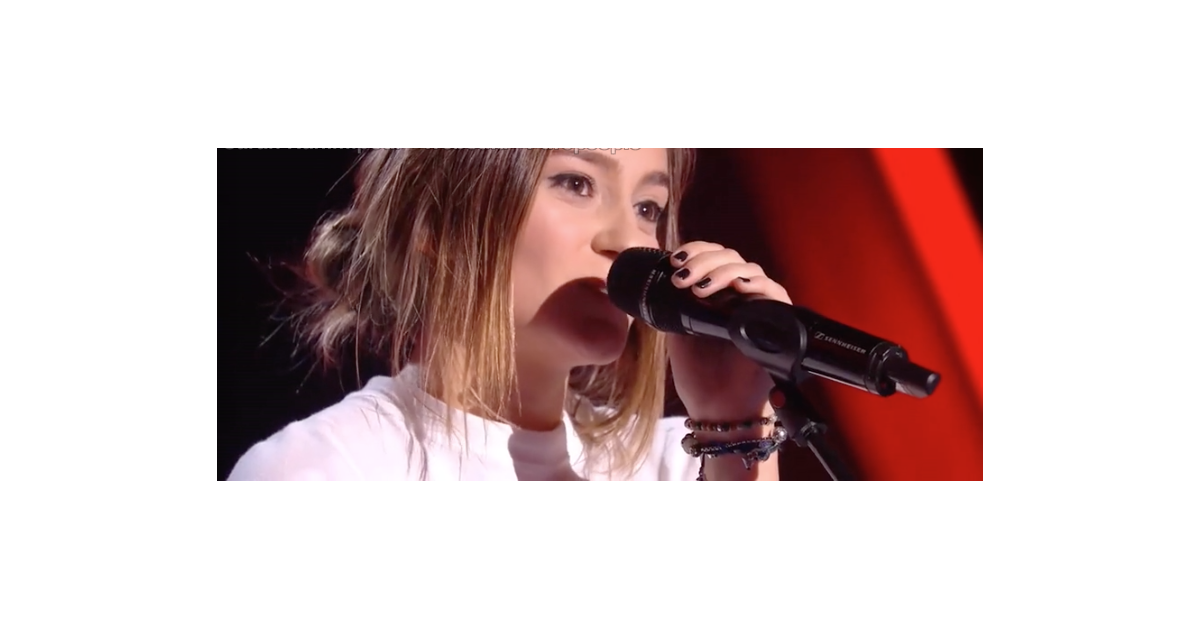 Angie Robba dans The Voice 8 sur TF1, le 23 mars 2019. - Purepeople