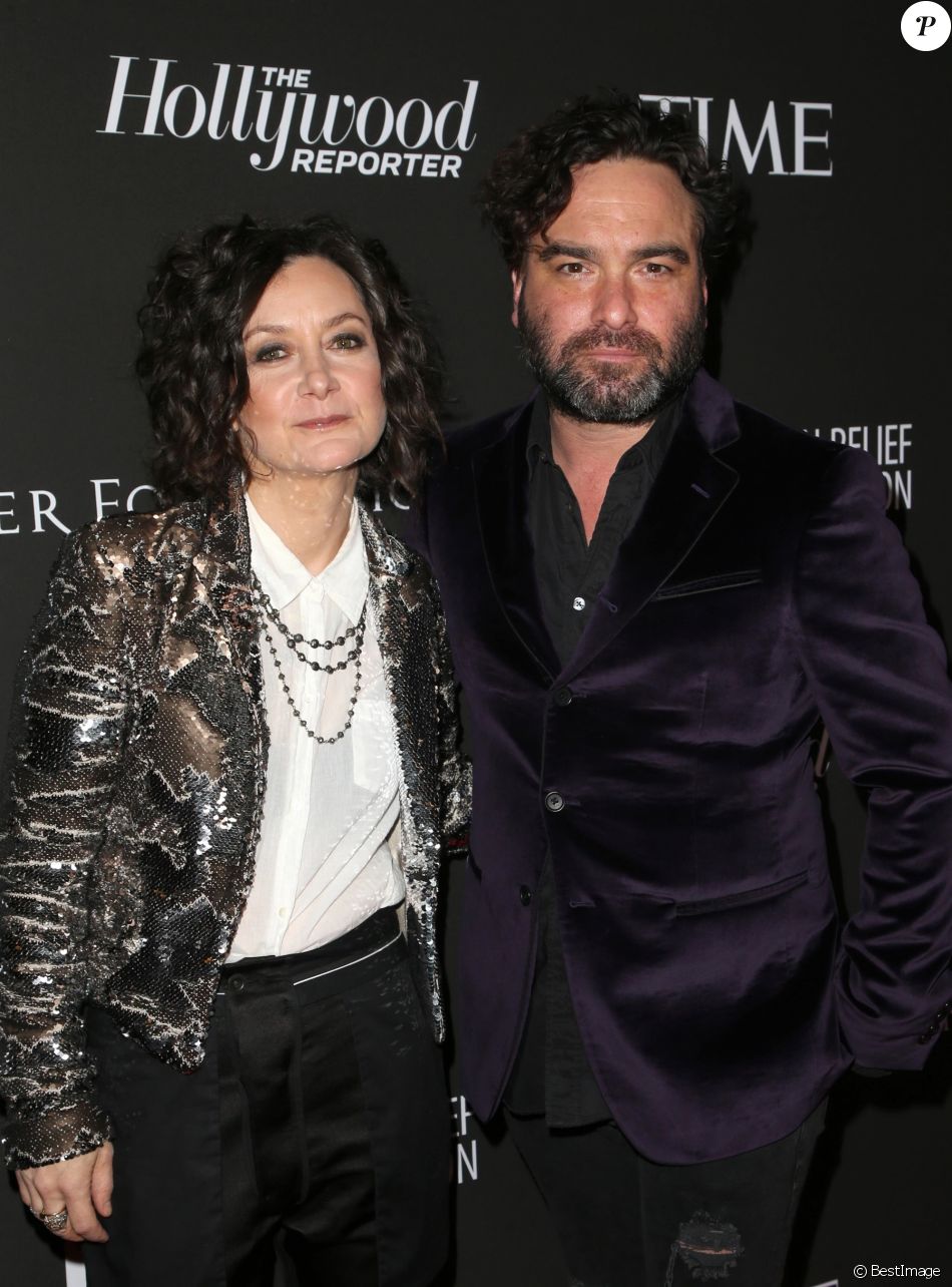Sara Gilbert, Johnny Galecki - Les célébrités posent lors du photocall ...