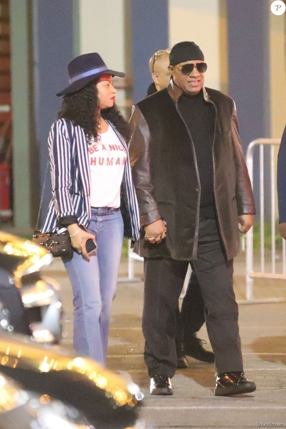 Stevie Wonder et sa femme Tomeeka Bracy à la soirée d'anniversaire de ...