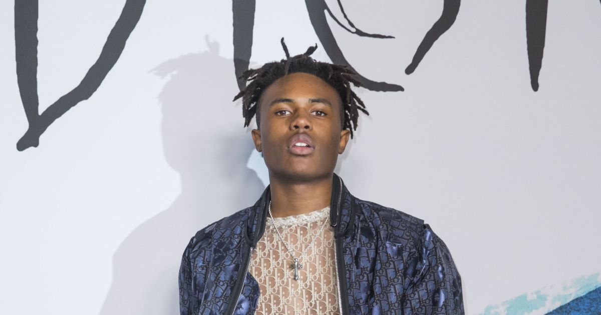 Kailand Morris, fils de Stevie Wonder lors du photocall du défilé ...
