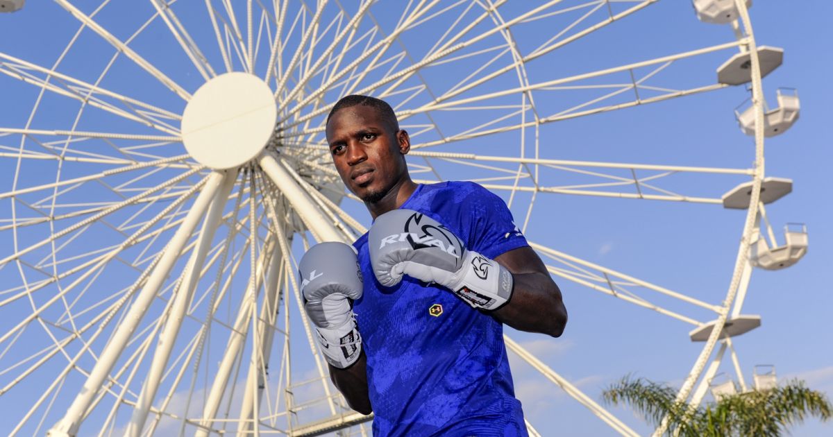 Souleymane Cissokho (France) lors d'un entrainement public à Antibes ...