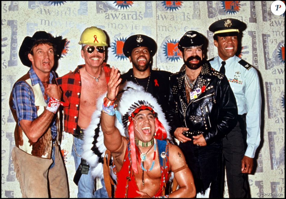 Le groupe Village People en 1992. - Purepeople