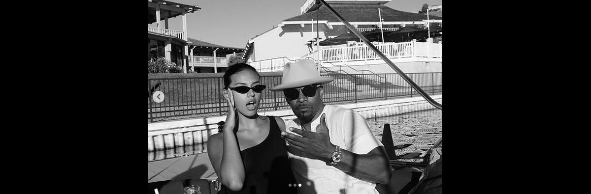 Photo : Sela Vave et Jamie Foxx. Juillet 2019. - Purepeople