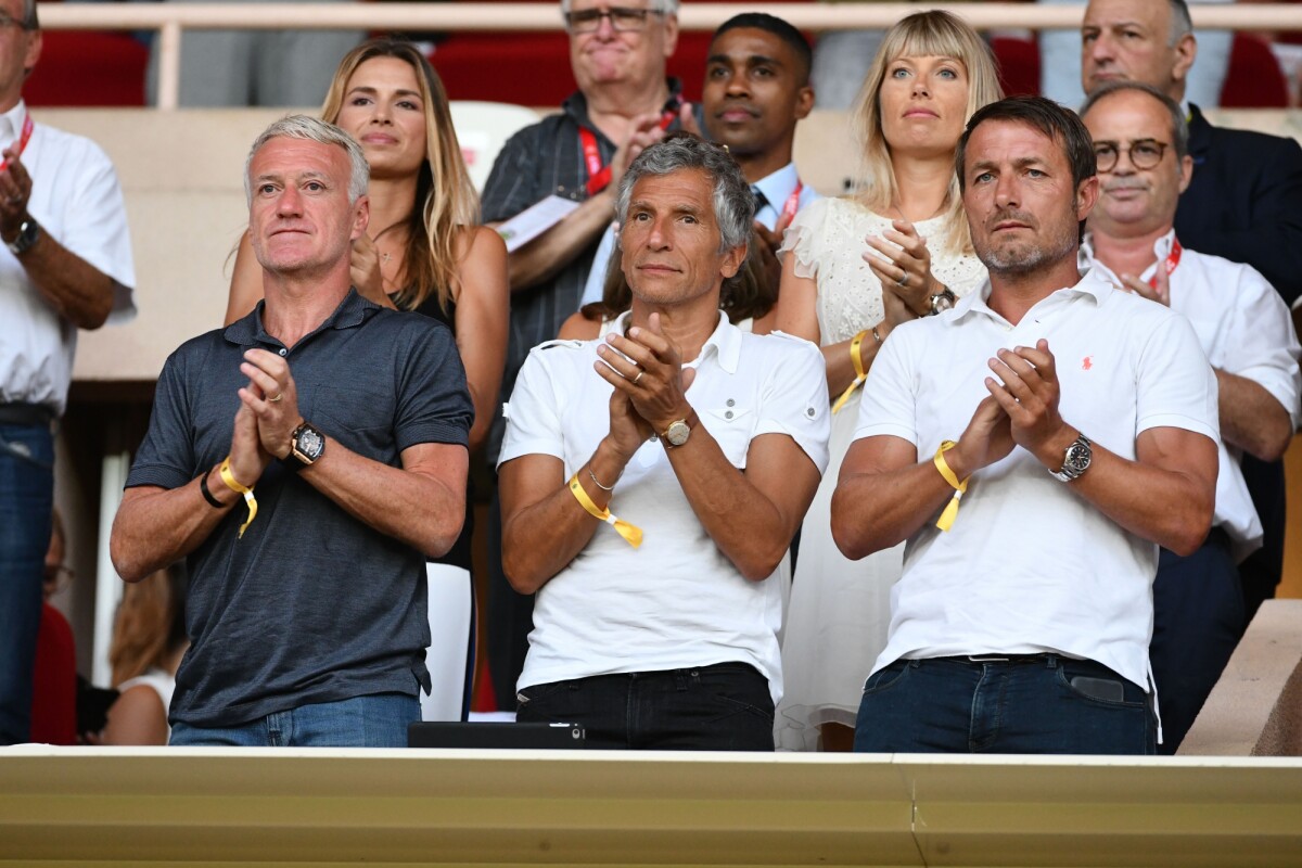 Photo : Didier Deschamps, Nagui, Cyril Rool, sa femme au second rang ...
