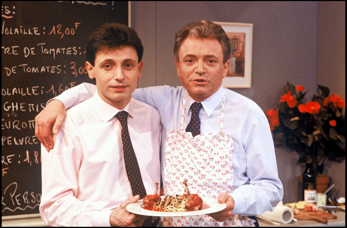 Photo : Jacques Martin et son fils David. Le 15 février 1989. - Ode ...