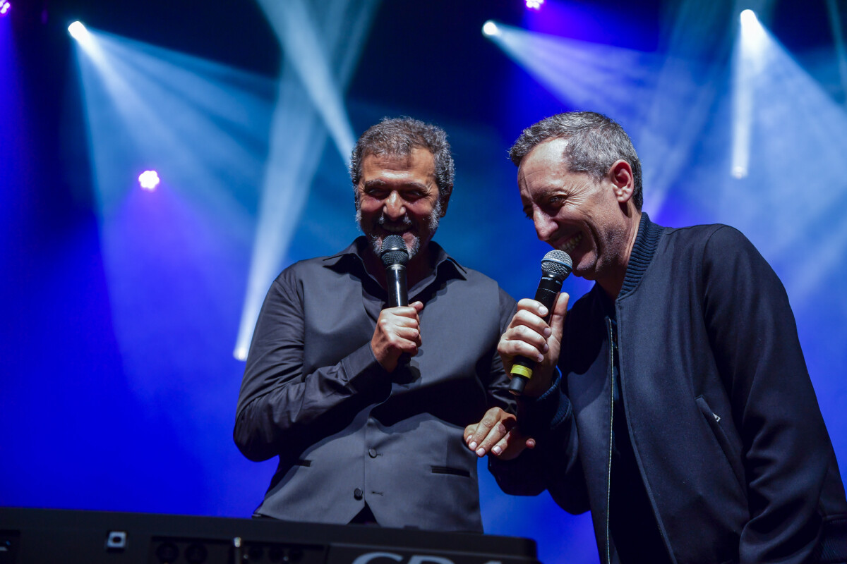 Photo : Exclusif - Daniel Levi et Gad Elmaleh - Daniel Levi en concert dans son spectacle ...
