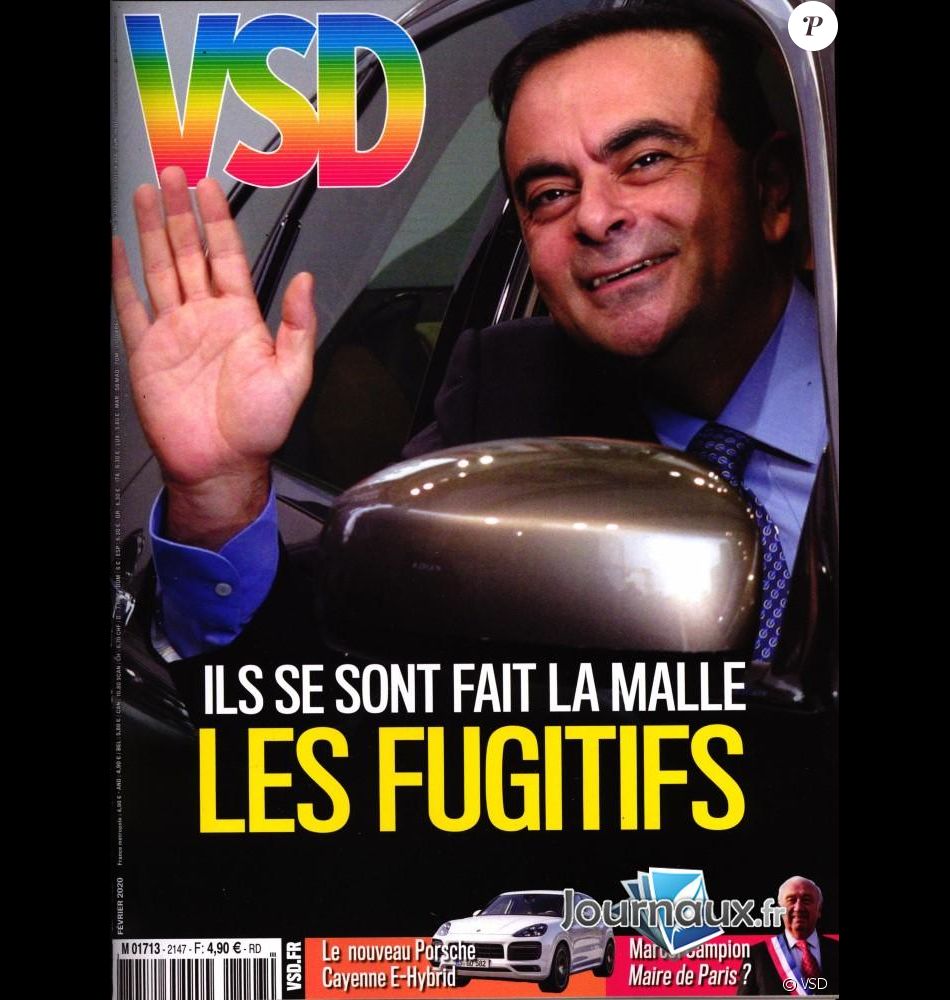 Couverture du magazine VSD, numéro du 30 janvier 2020. - Purepeople