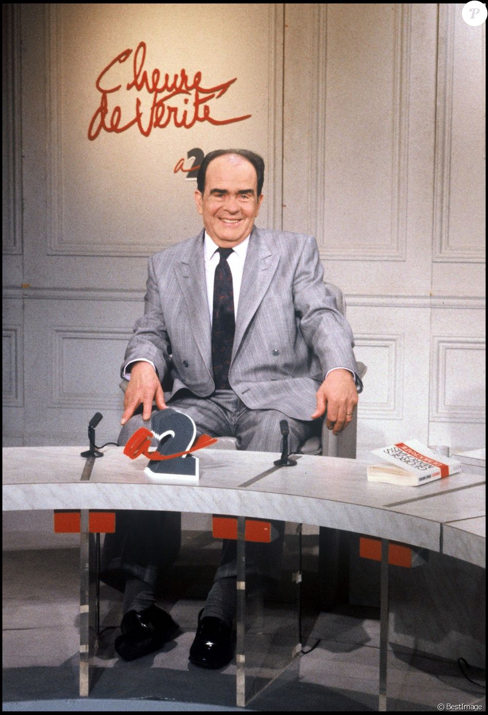 Georges Marchais dans L'Heure de vérité en 1990 - Purepeople