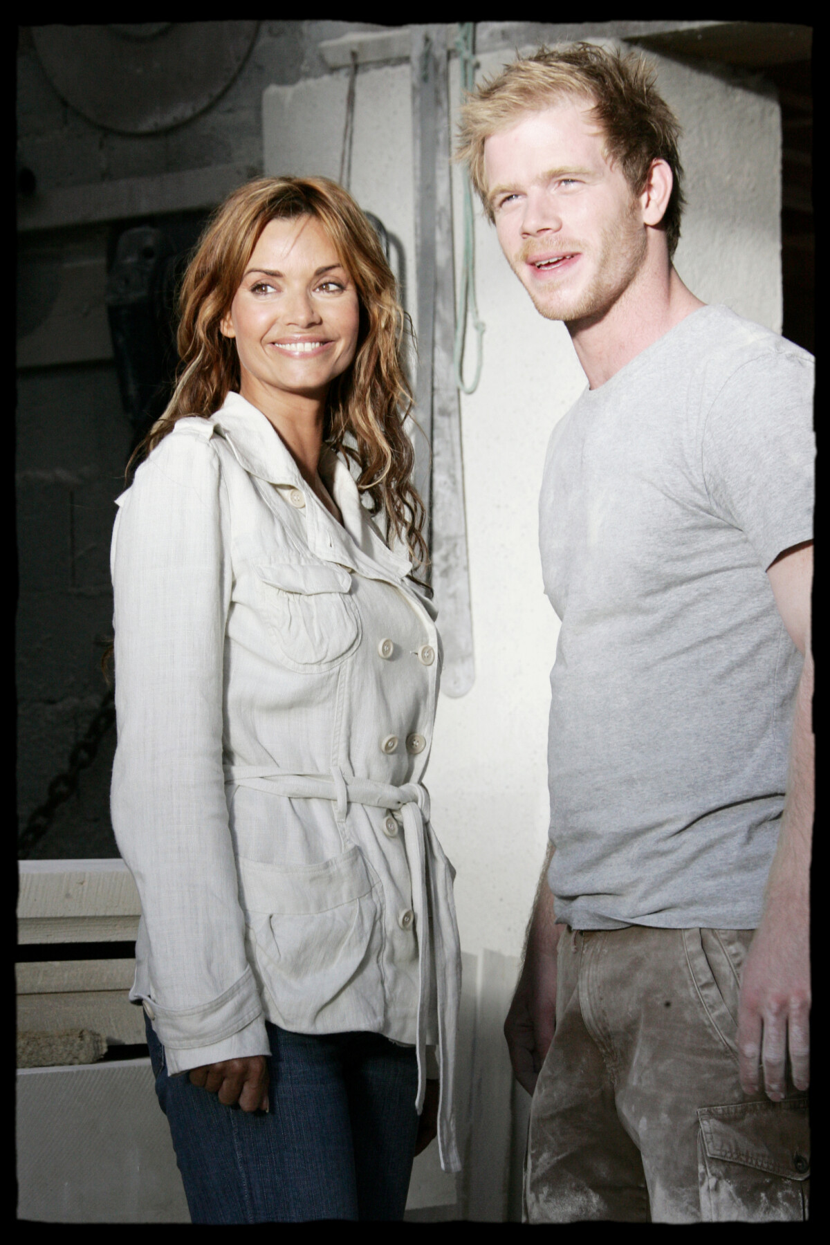 Photo : Frank Geney et Ingrid Chauvin sur le tournage du téléfilm "Le ...
