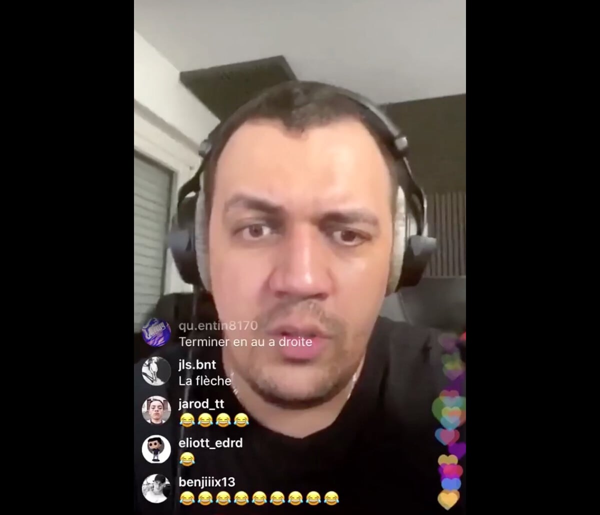 Photo : Le YouTubeur TheKairi78 (Jaouad Daouki) en live Instagram. Le ...