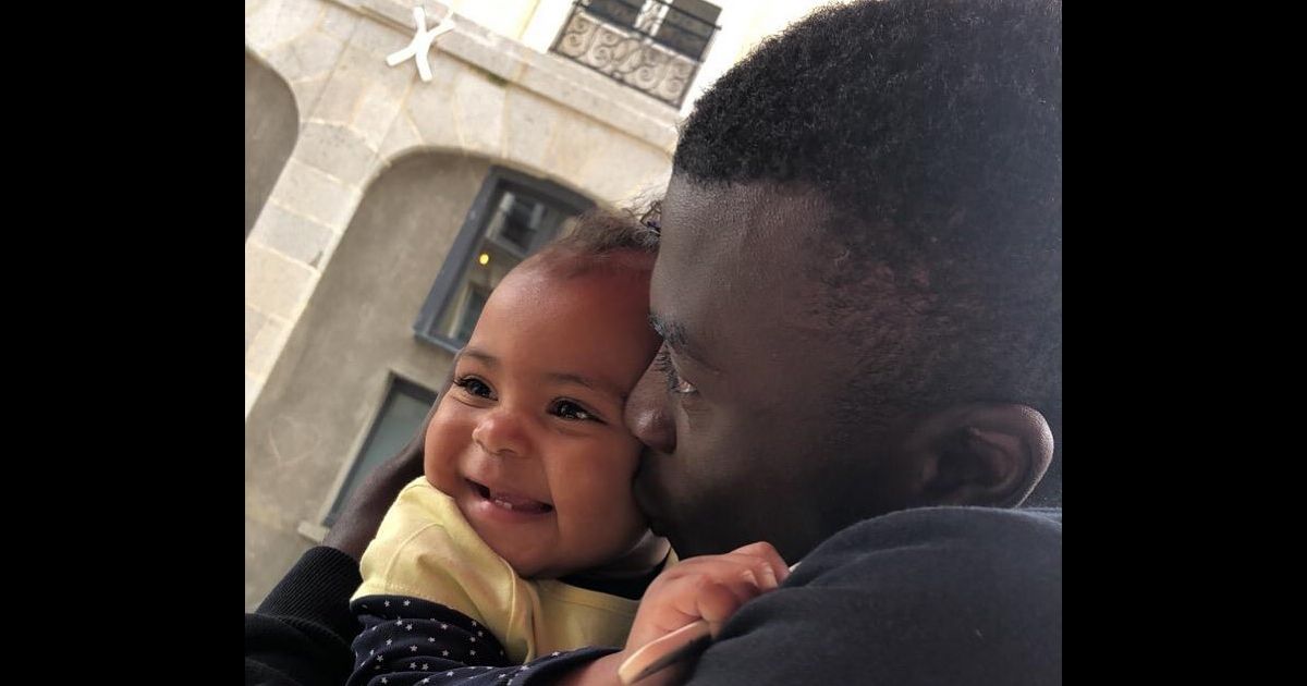 M'Baye Niang avec sa fille Louna, juin 2020, sur Instagram - Purepeople