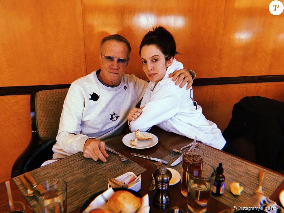 Christophe Lambert avec sa fille Eleanor à New York le 15 novembre 2018 ...