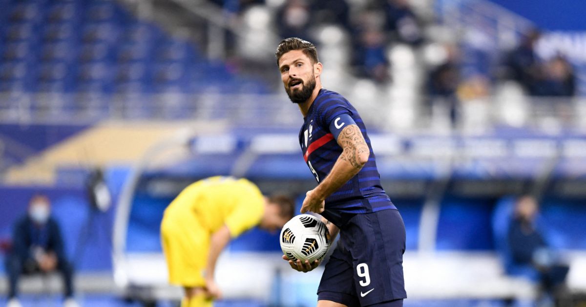 Olivier Giroud, Match de football amical France / Ukraine (7-1) au ...