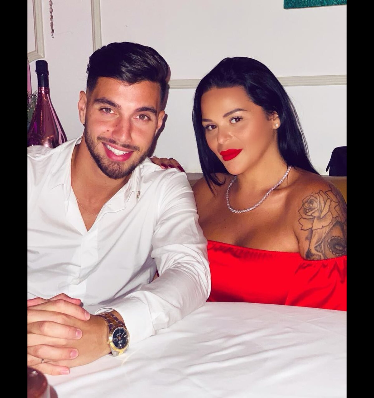 Photo : Sarah Fraisou avec son mari Ahmed, photo Instagram - Purepeople