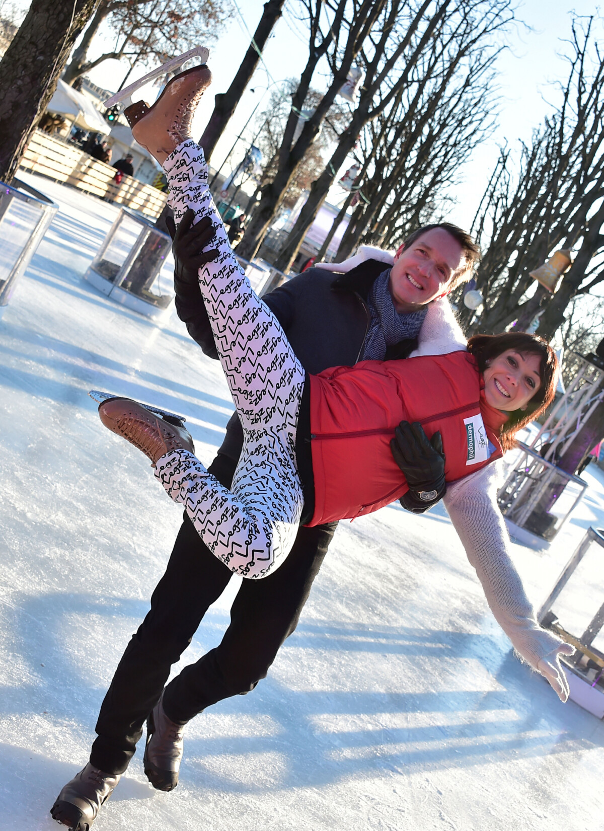Photo : Sarah Abitbol et Stéphane Rotenberg animent une séance de Ice ...