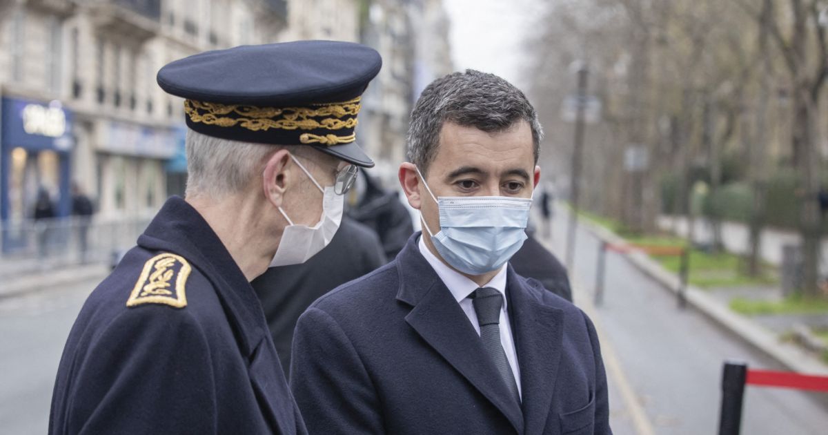 Didier Lallement, prefet de police de Paris et Gérald Darmanin ...