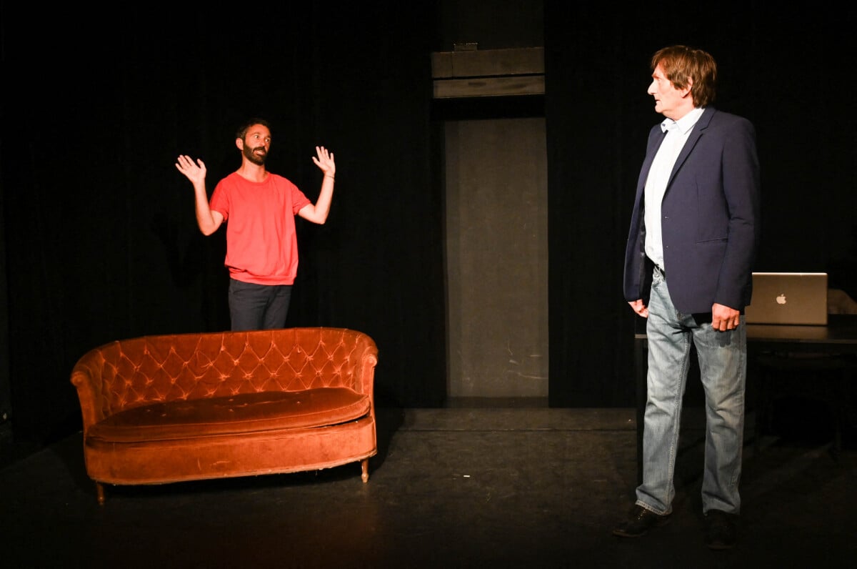 Photo : Exclusif - Benjamin Gauthier et Pierre Palmade lors du filage ...