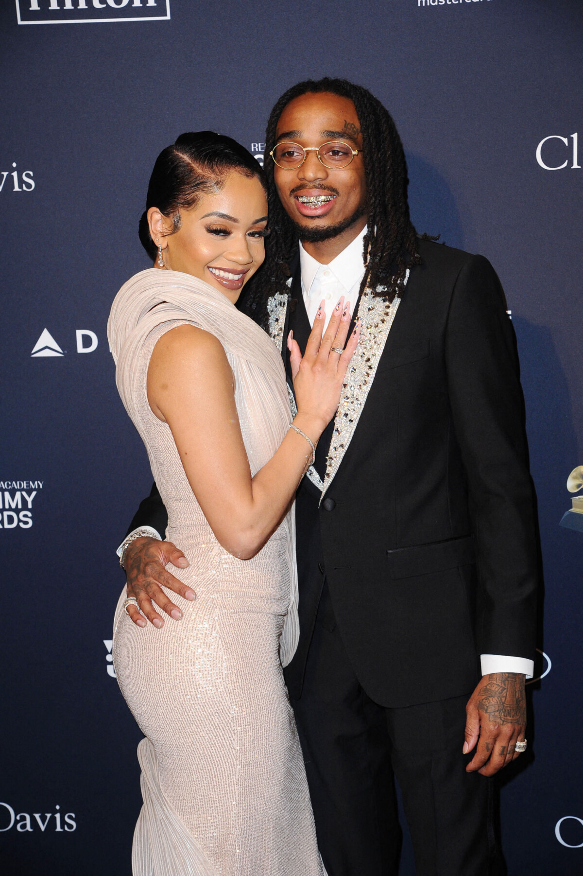 Photo : Quavo et sa compagne Saweetie au gala pré-Grammy Awards ...
