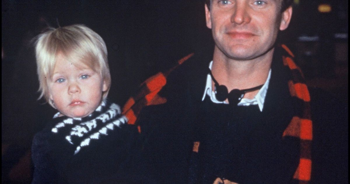 Mickey Sumner et son père, Sting, en 1985. - Purepeople