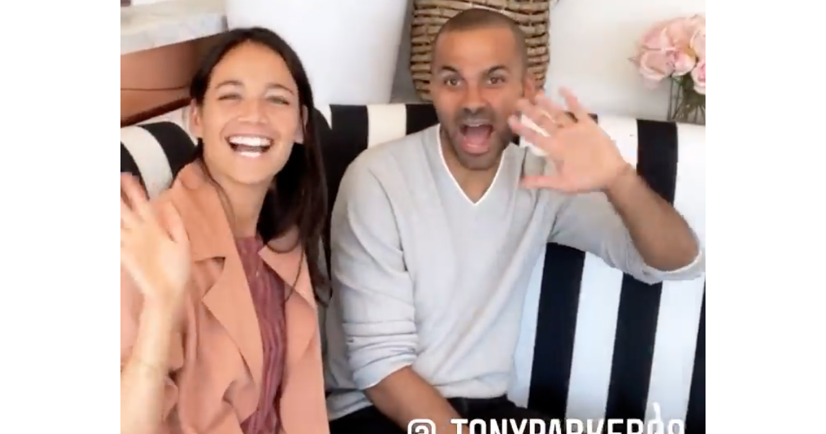Tony Parker et sa petite amie Alizé Lim à la boutique Beignet Box ...