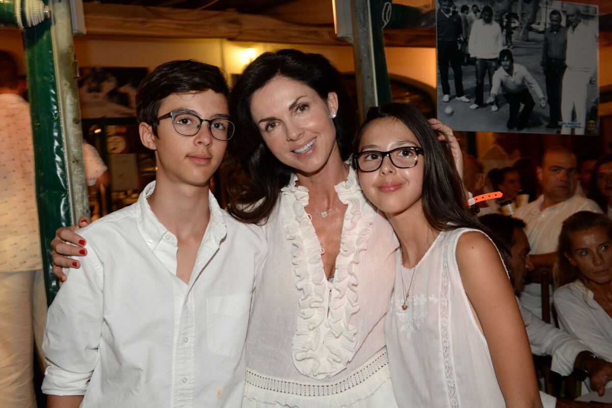 Photo : Caroline Barclay et ses enfants Vincent et Clara - Soirée ...