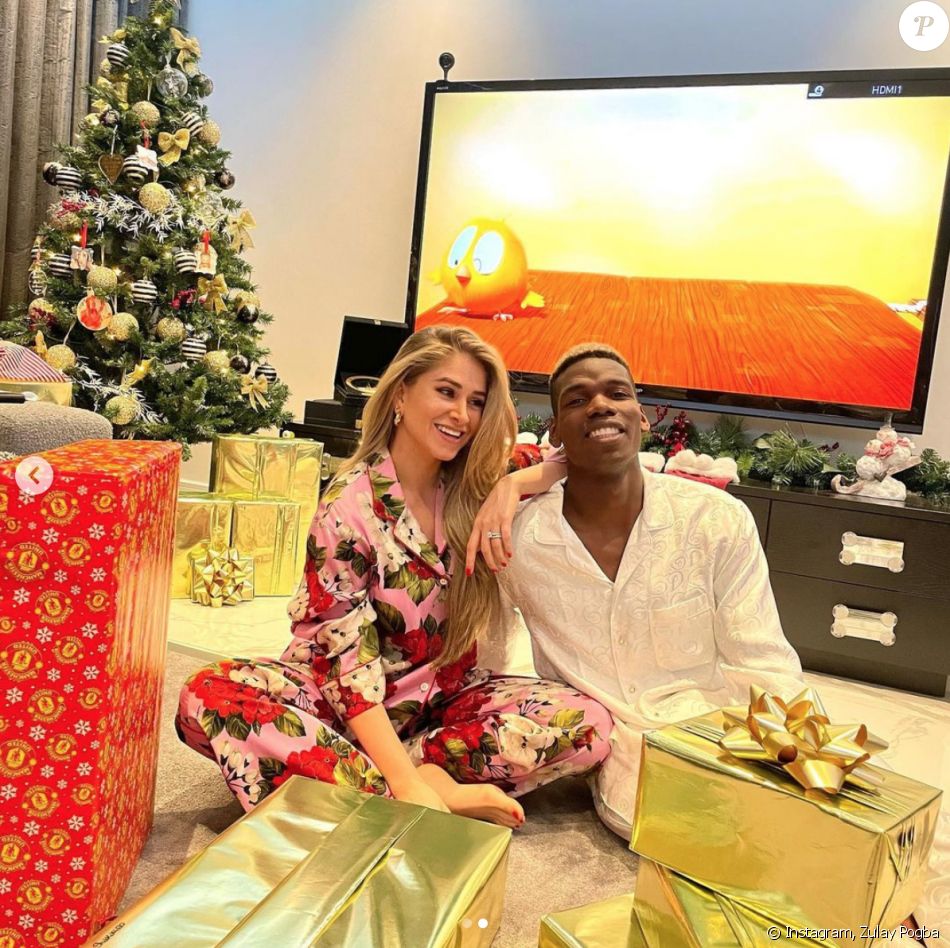 Paul Pogba avec sa femme Maria : après l'élimination à l'Euro, il ...