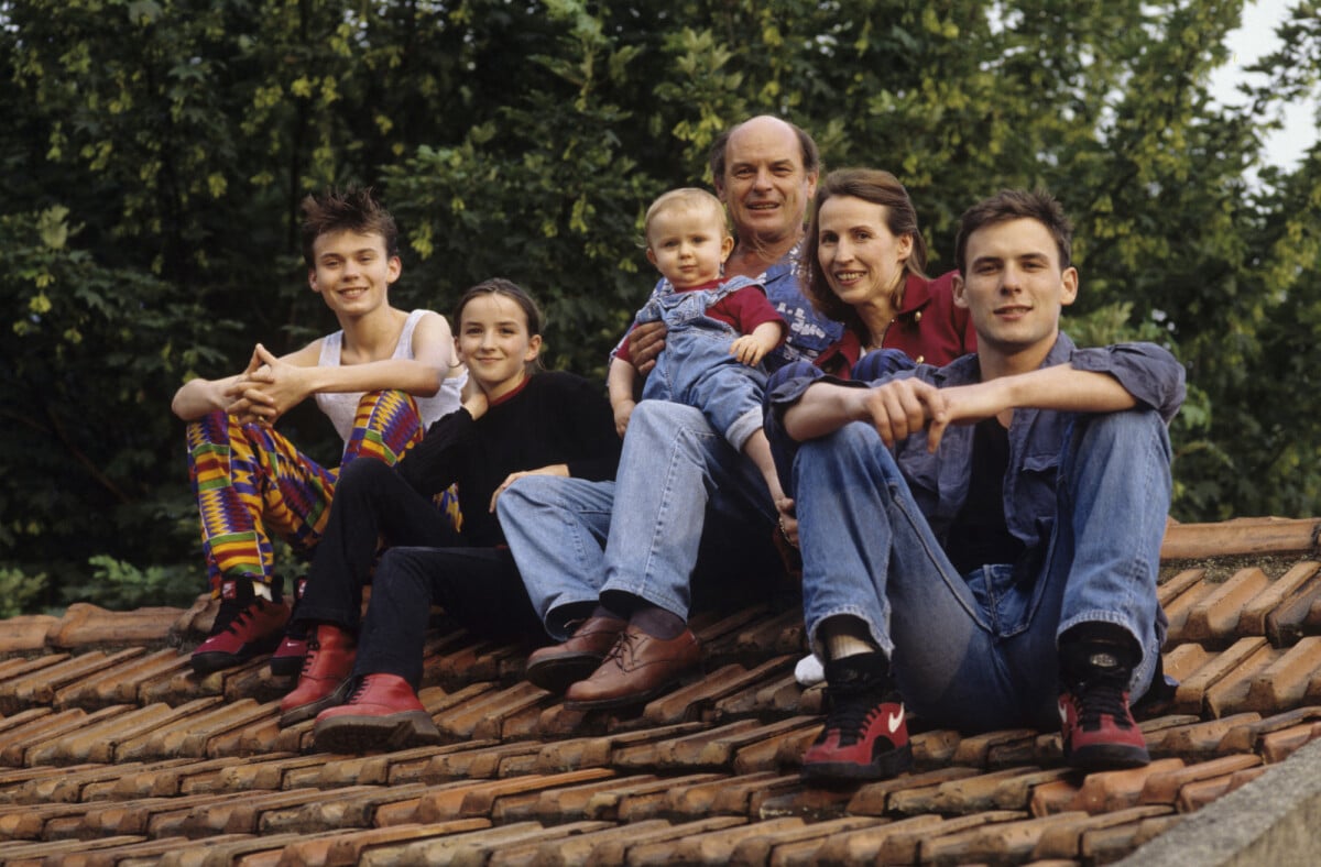 Photo : Jean-François Stévenin, son épouse Claire et ses enfants ...