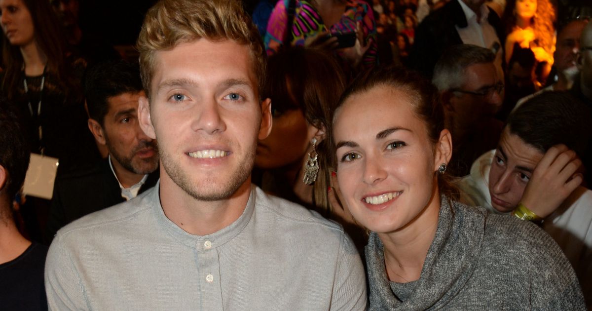 Kevin Mayer et sa compagne Delphine Jariel lors du deuxième combat ...