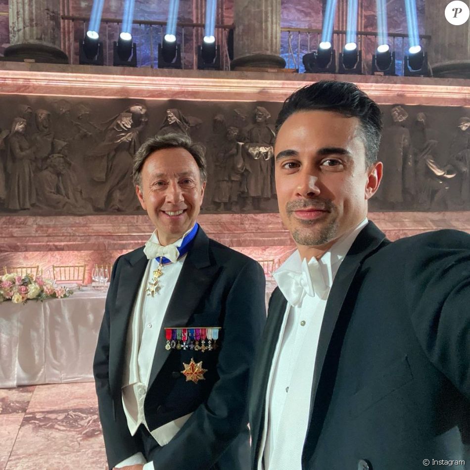 Stéphane Bern et son compagnon Yori Bailleres à Saint-Pétersbourg, pour ...