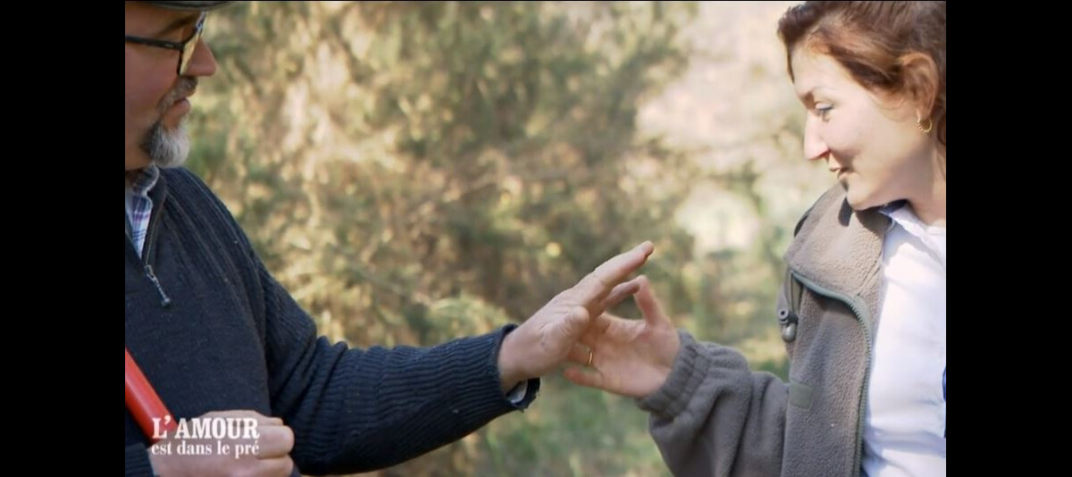 Photo : Franck et Anne-Lise dans "L'amour est dans le pré 2021" le 4 ...