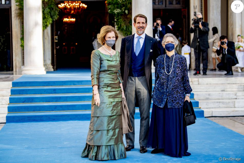 La reine Sofia, le prince Pavlos de Grèce, Irene de Grèce à la ...